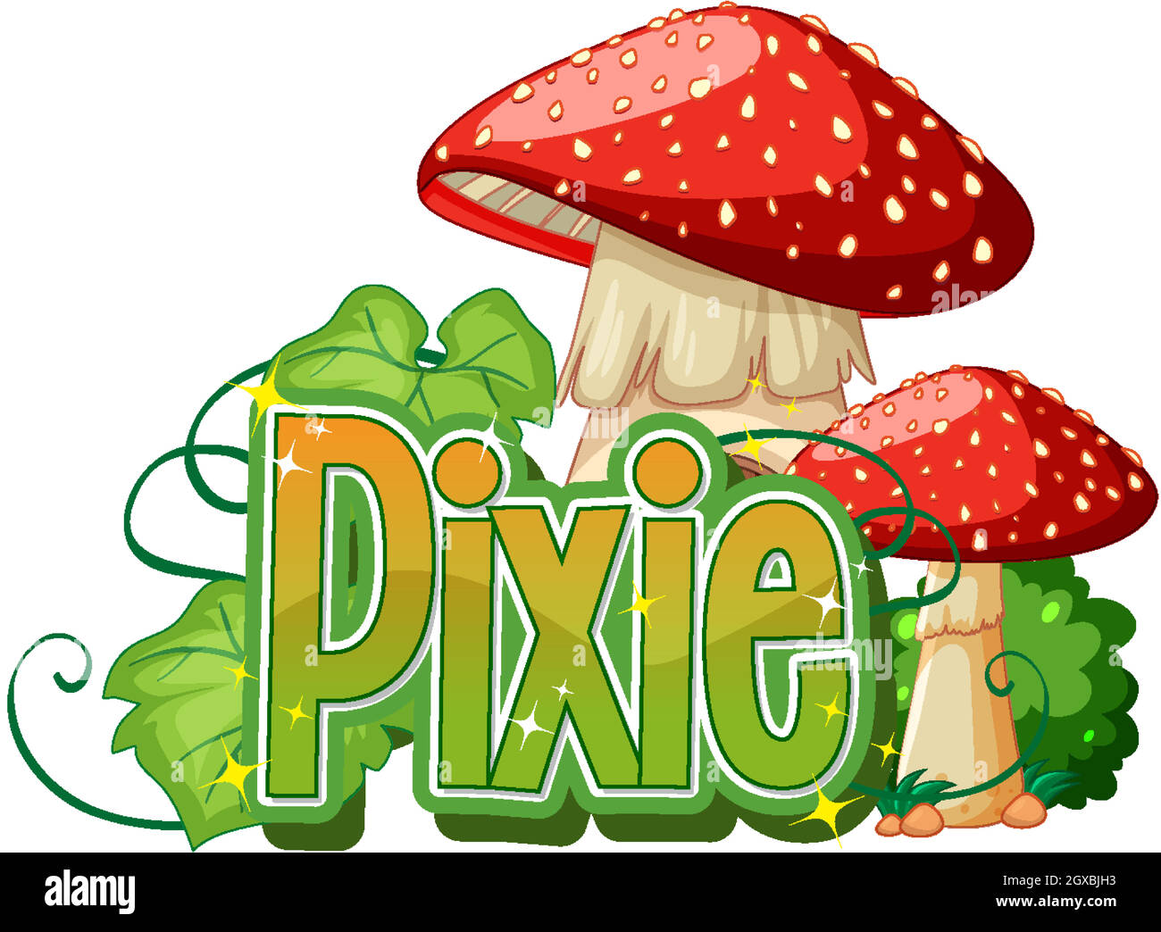 Pixie logos on white background Stock Vector Image & Art - Alamy