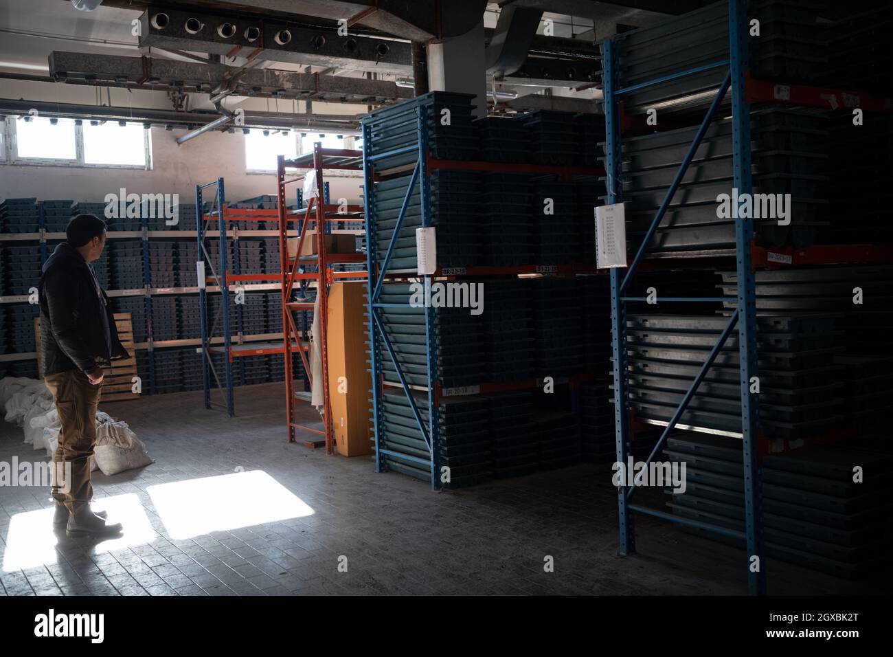 gold mining storage rock core samples geology drilling industy Stock ...