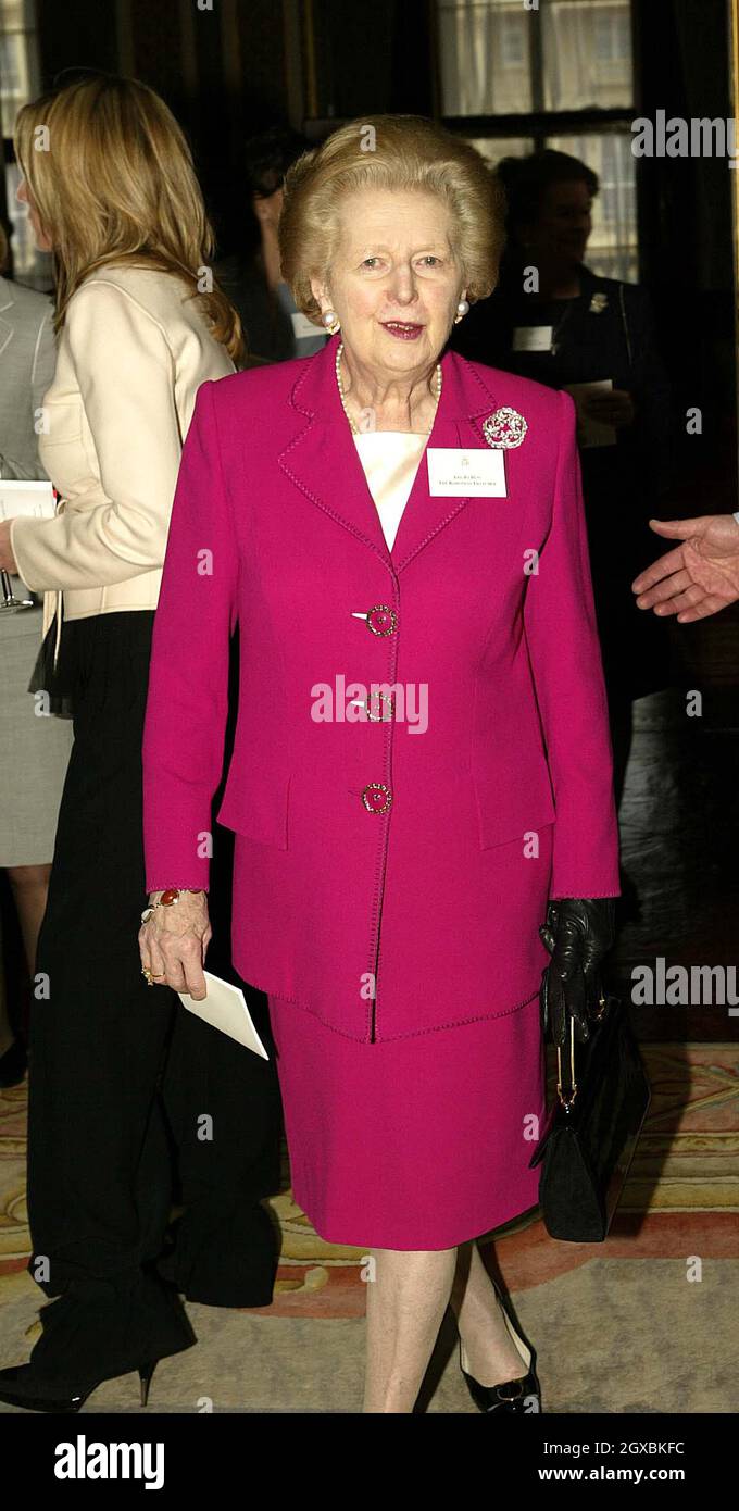 Baroness Thatcher at the Reception and Lunch for Women Achievers at ...