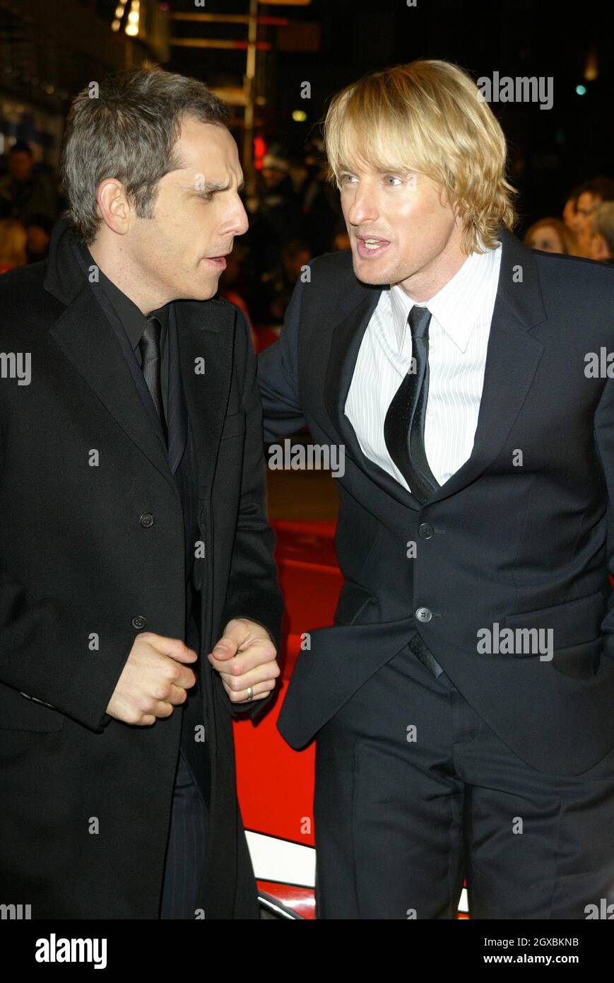 Ben Stiller and Owen Wilson at the Starsky and Hutch premiere in London ...