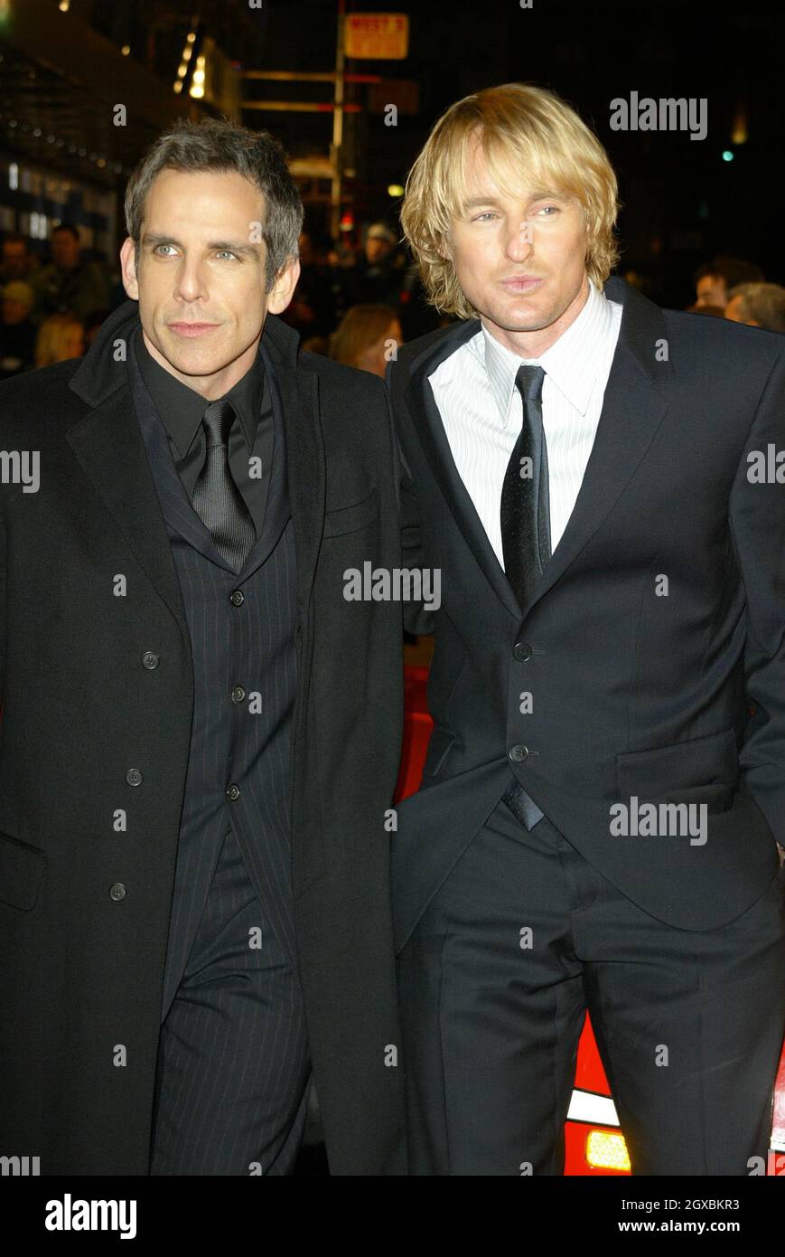 Ben Stiller and Owen Wilson at the Starsky and Hutch premiere in London ...