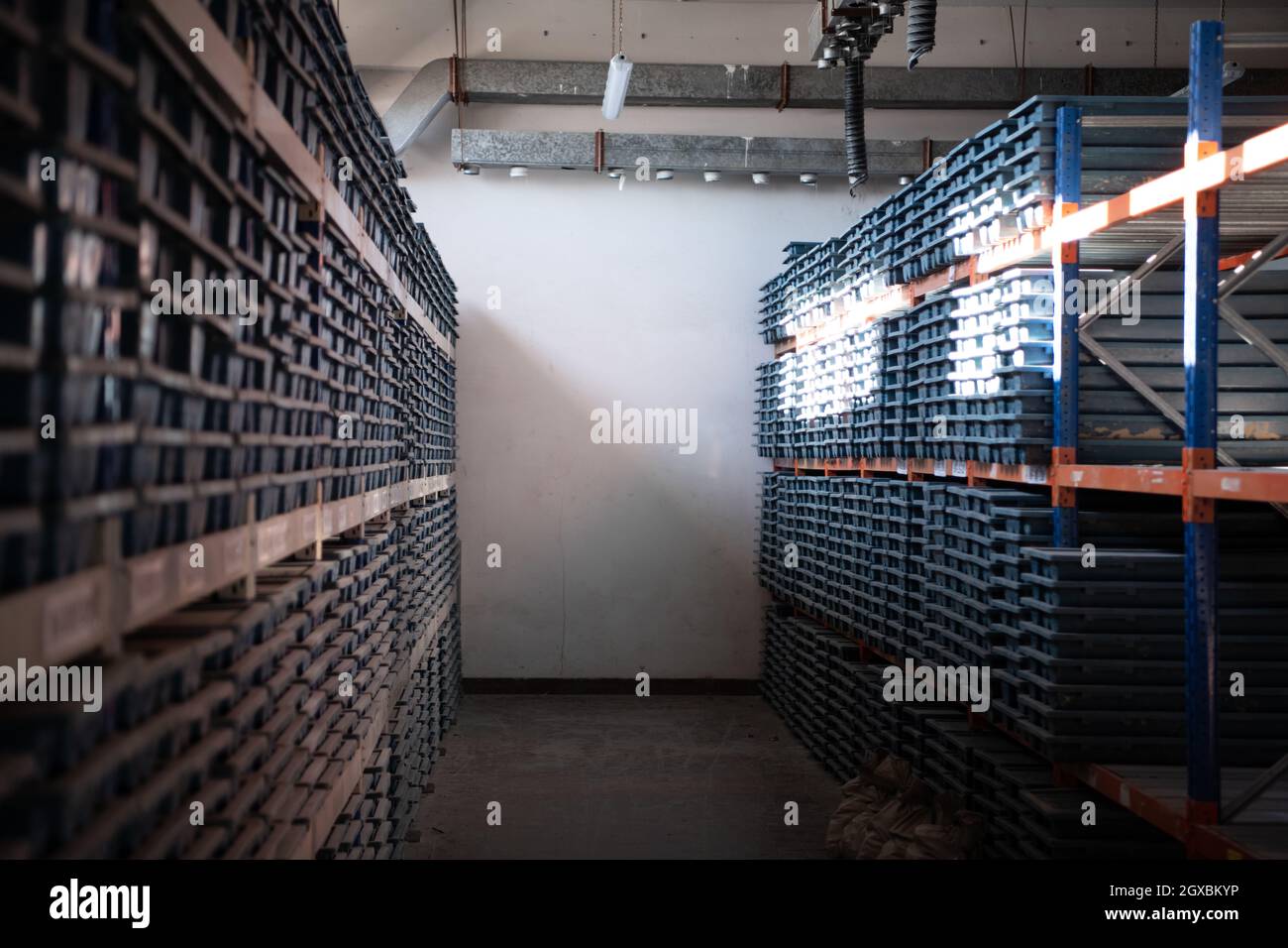 gold mining storage rock core samples geology drilling industy Stock ...