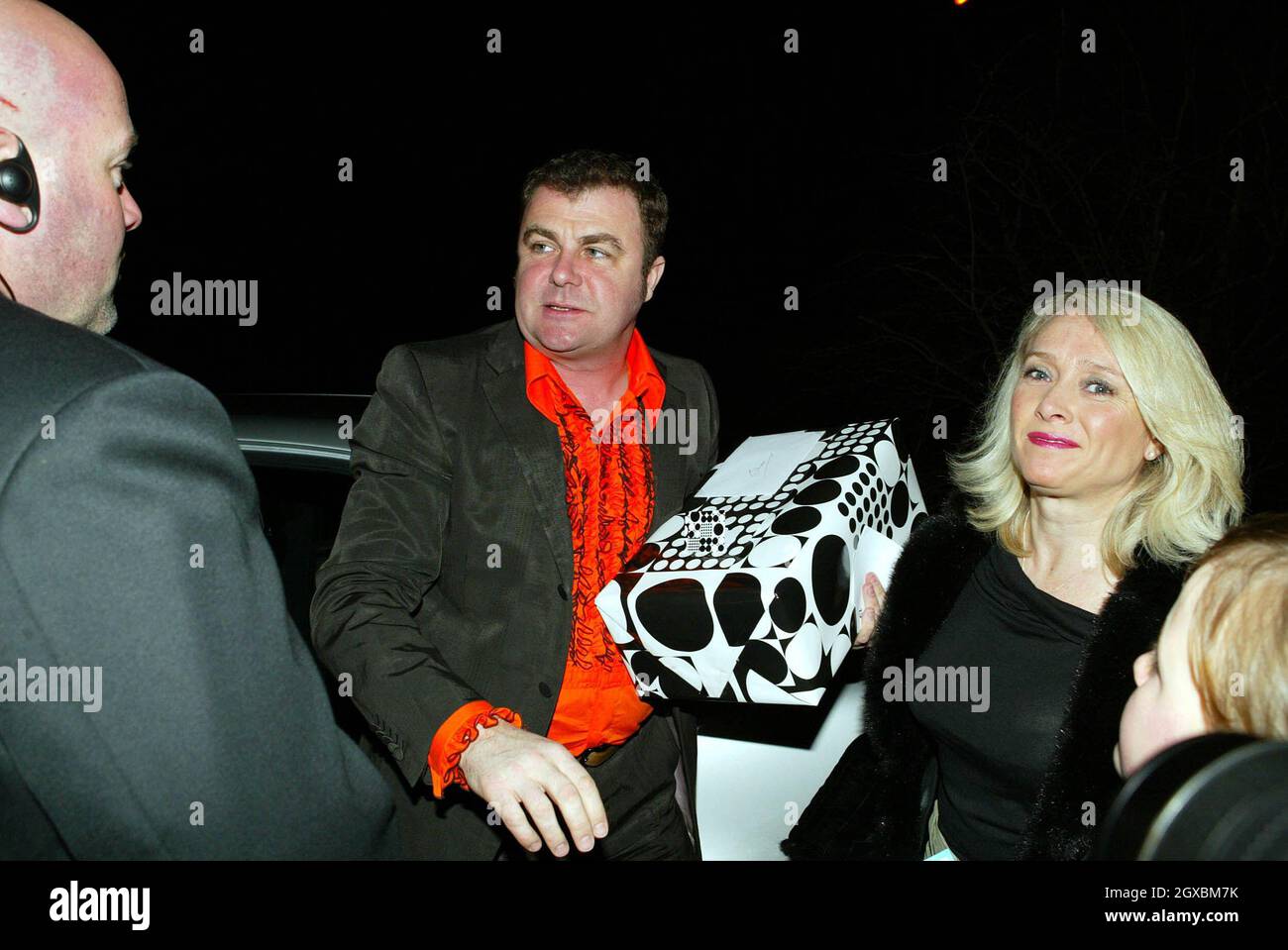 Paul Ross and his wife arrive at Shane Ritche party in West London ...