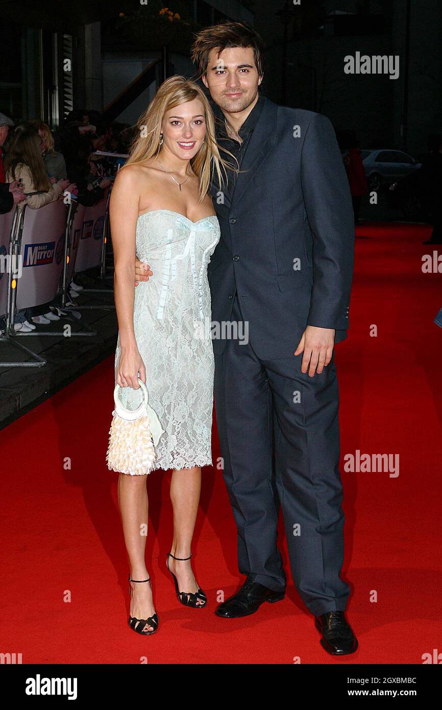 Darius Danesh and girlfriend at the Mirror's Pride of Britain's Award ...