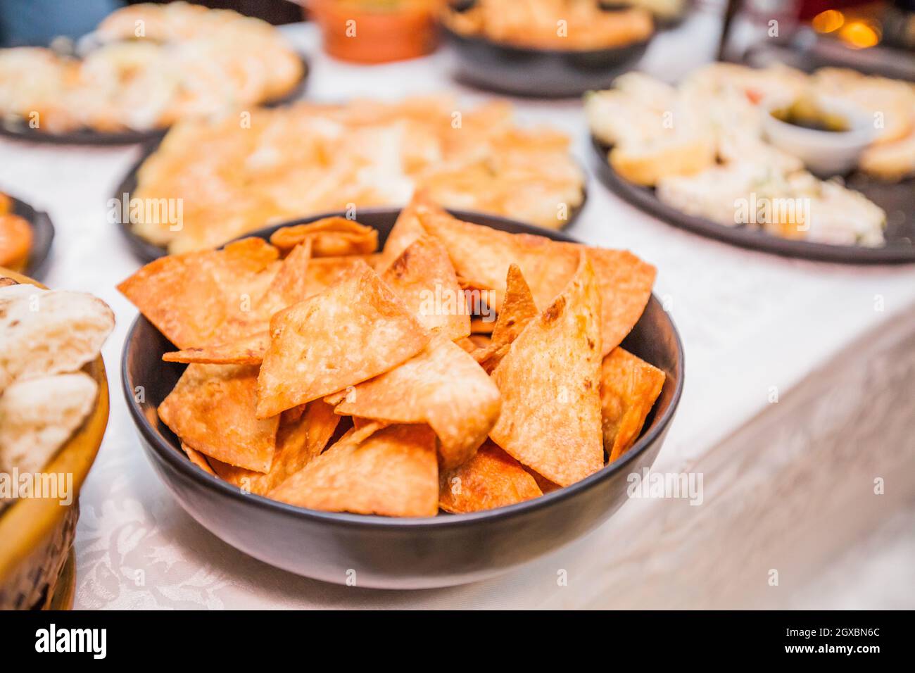 Tasty pastry served restaurant event buffet Stock Photo - Alamy