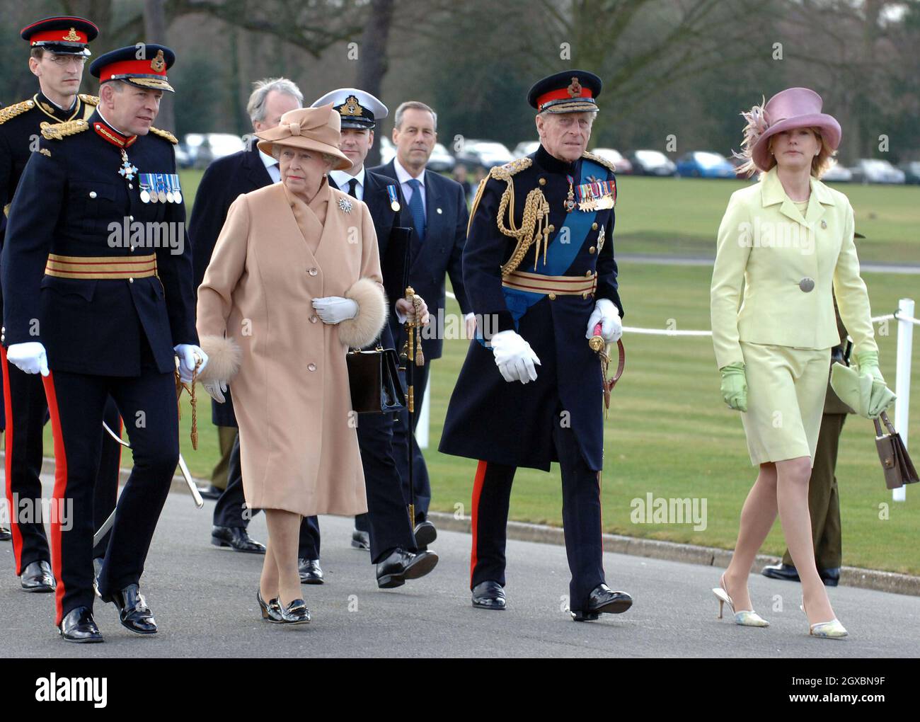 Queen Elizabeth Il and Prince Philip, Duke of Edinburgh arrive Stock ...