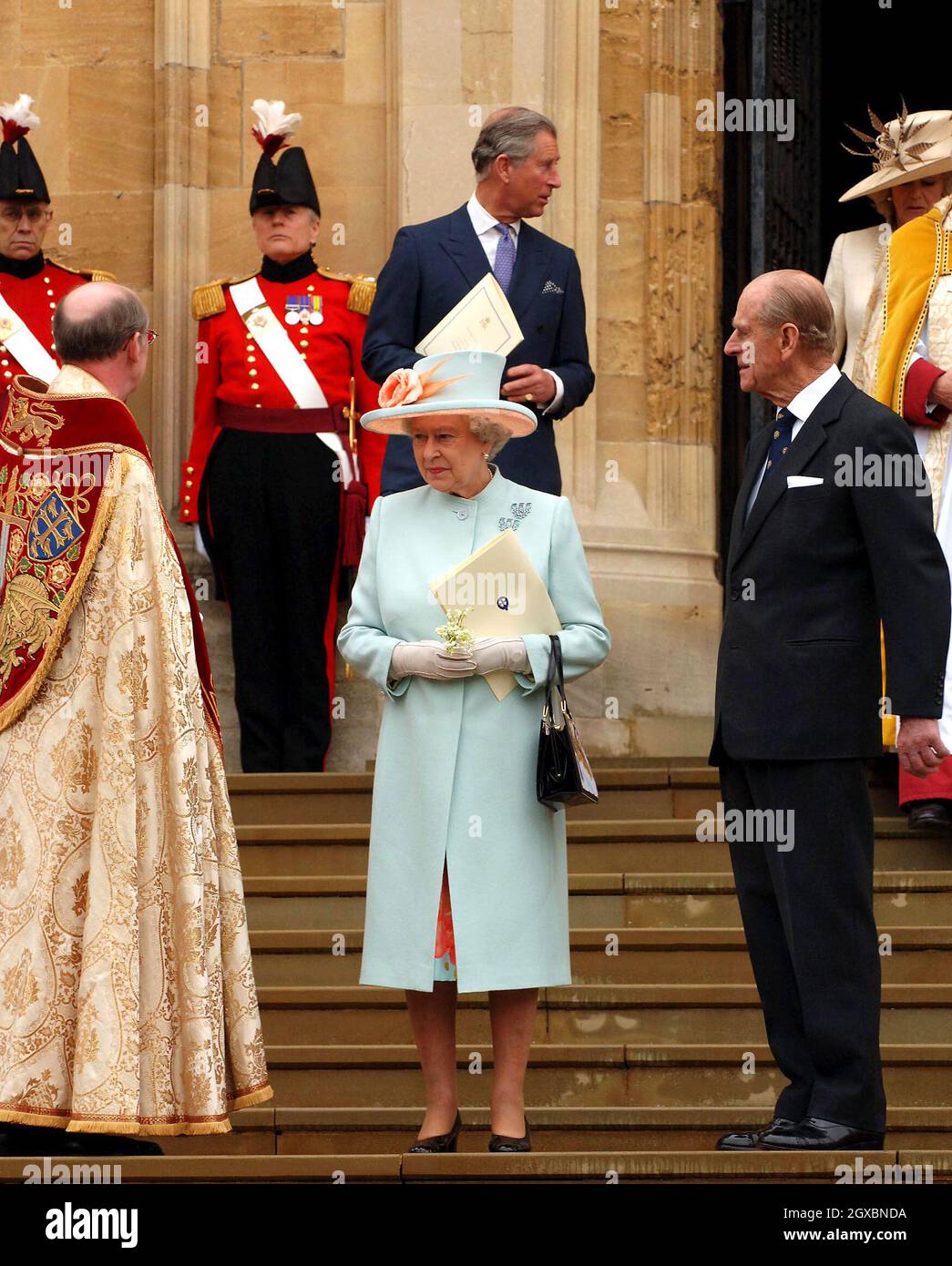 Queen Elizabeth II and Prince Philip, Duke of Edinburgh attend Stock ...