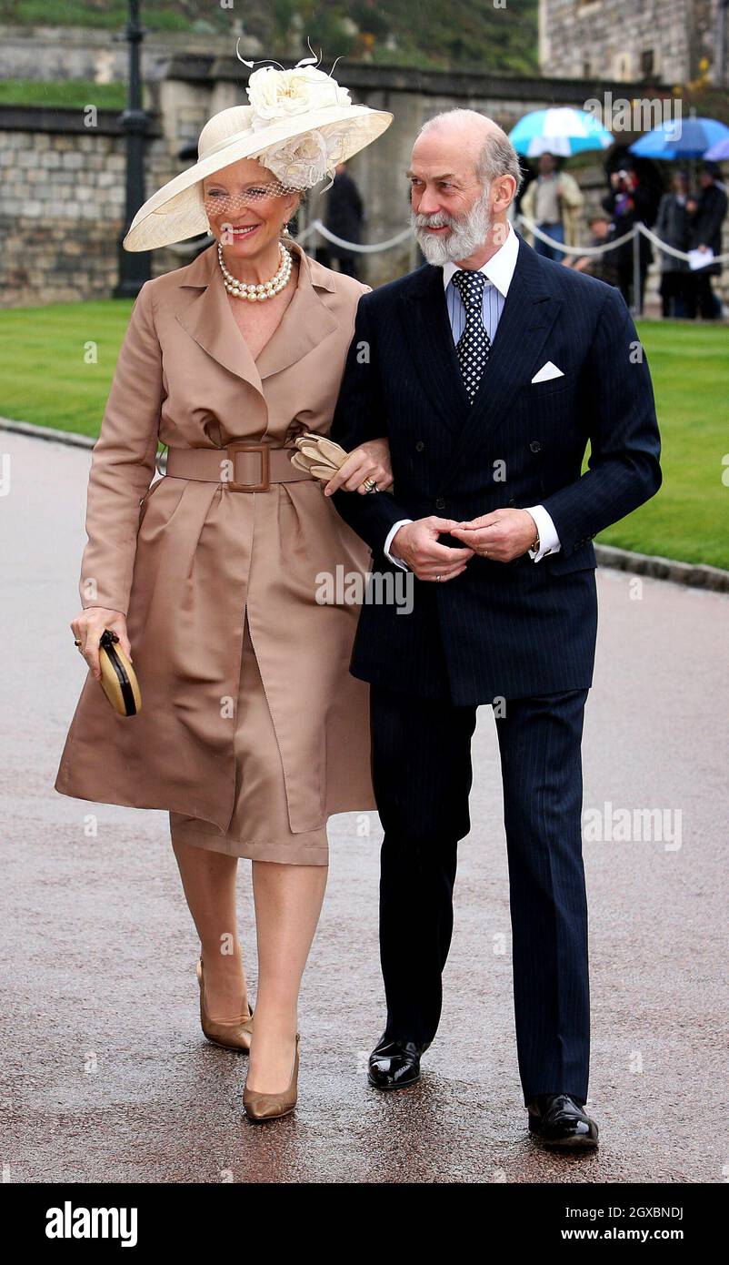 Prince Michael of Kent and Princess Michael of Kent arriving Stock ...