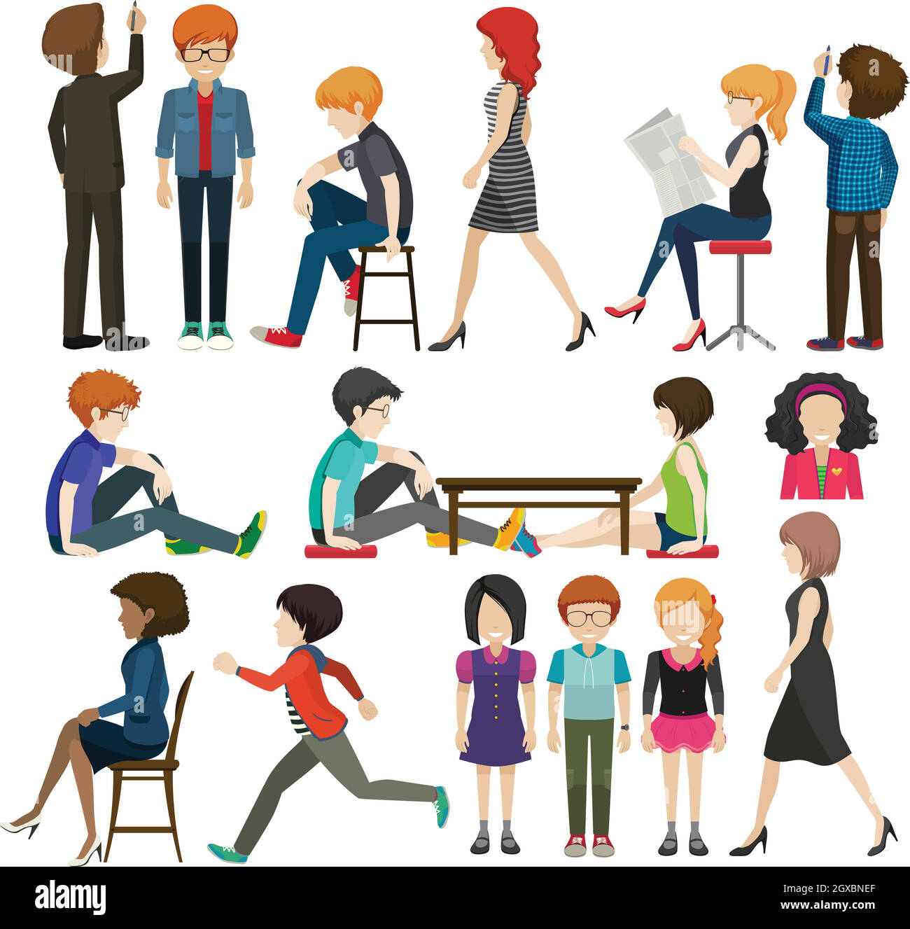 Group of 16 Cut Out Stock Images & Pictures - Alamy