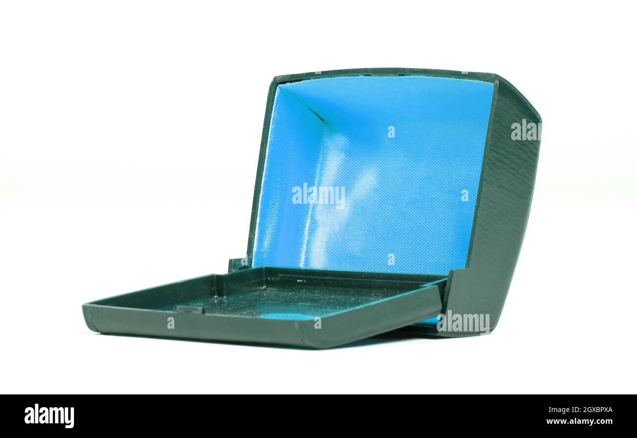 Empty vintage jewelry box isolated on a white background Stock Photo ...