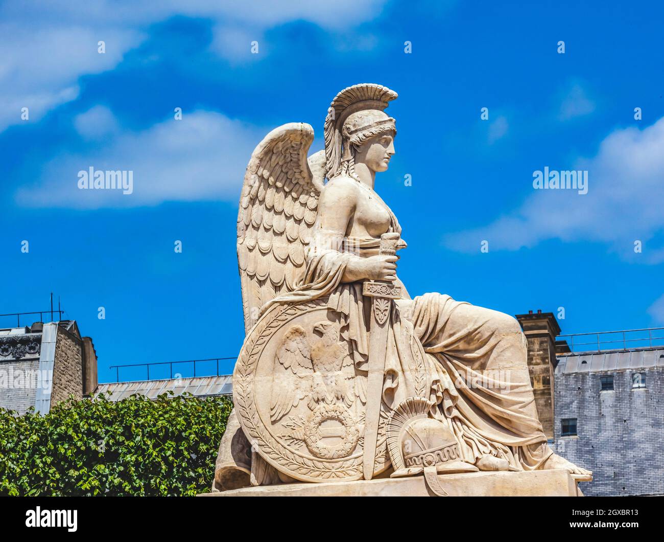 Winged woman statue hi-res stock photography and images - Alamy