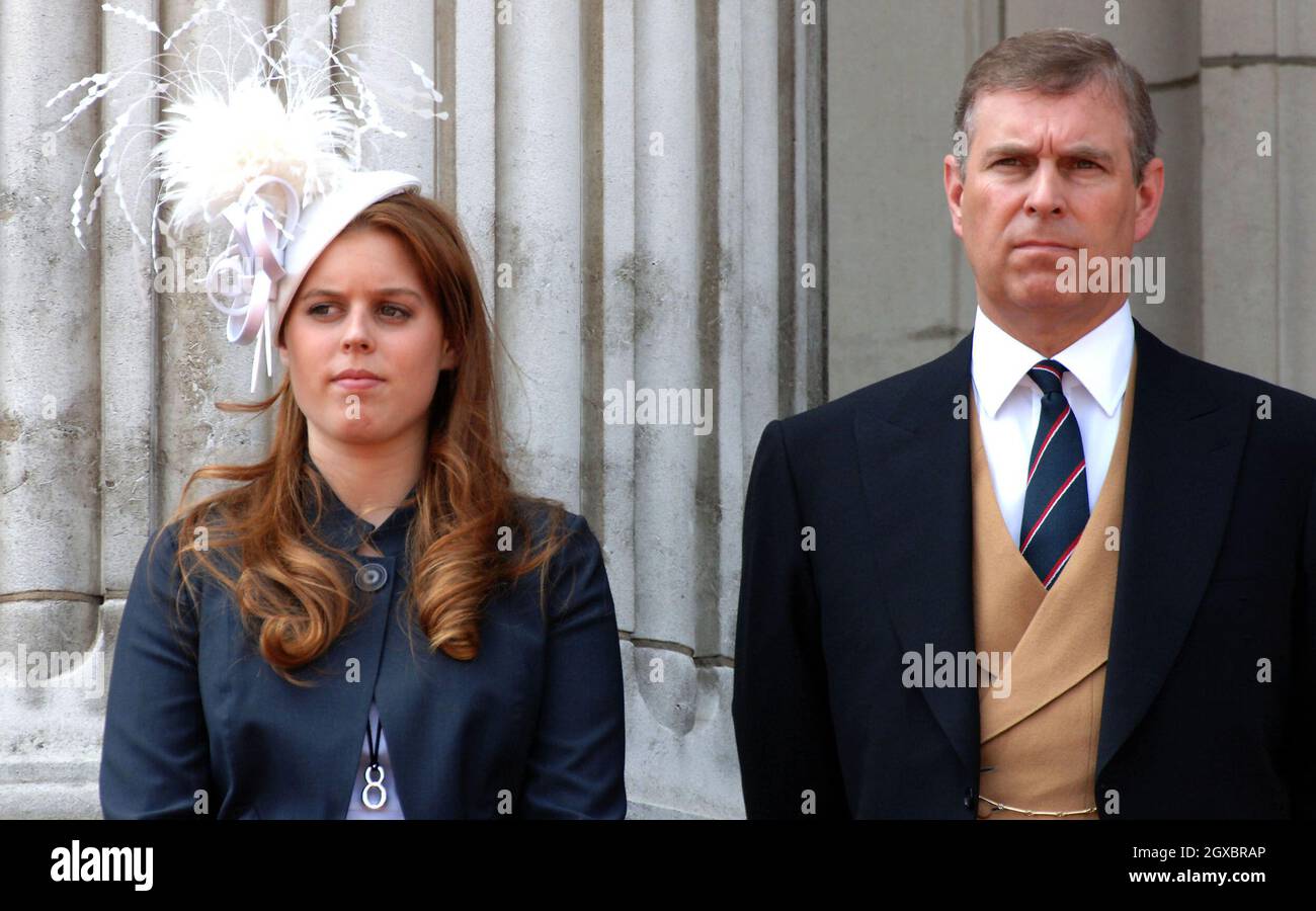 Prince Andrew, Duke of York stands with his daughter, Princess Beatrice ...