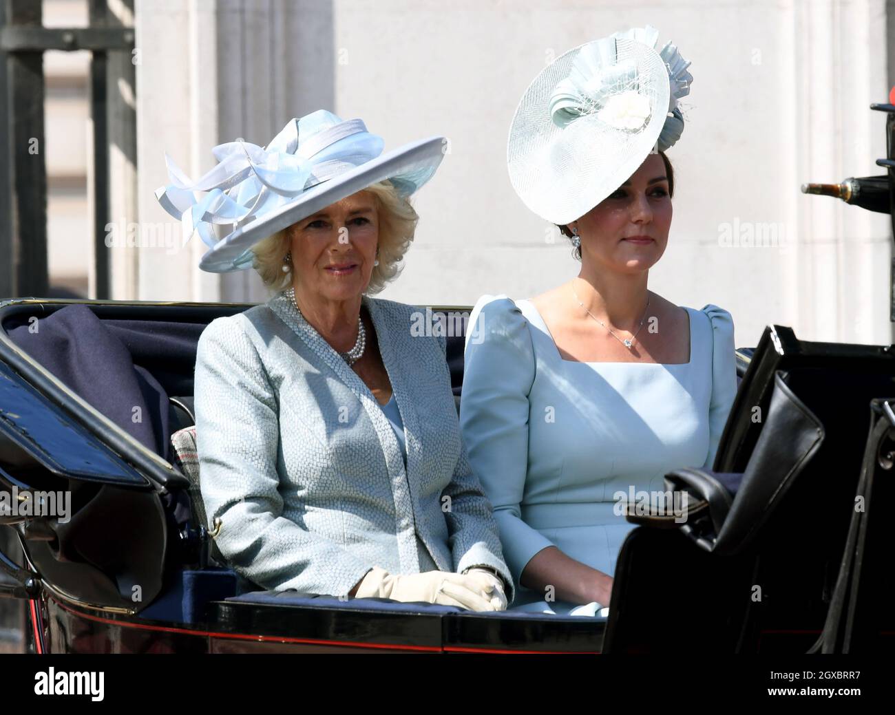 Camilla, Duchess of Cornwall and Catherine, Duchess of Cambridge leave ...