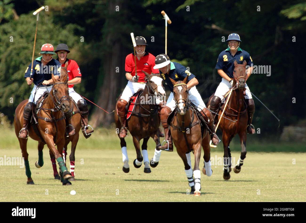 Prince William playing in a charity polo match Stock Photo - Alamy