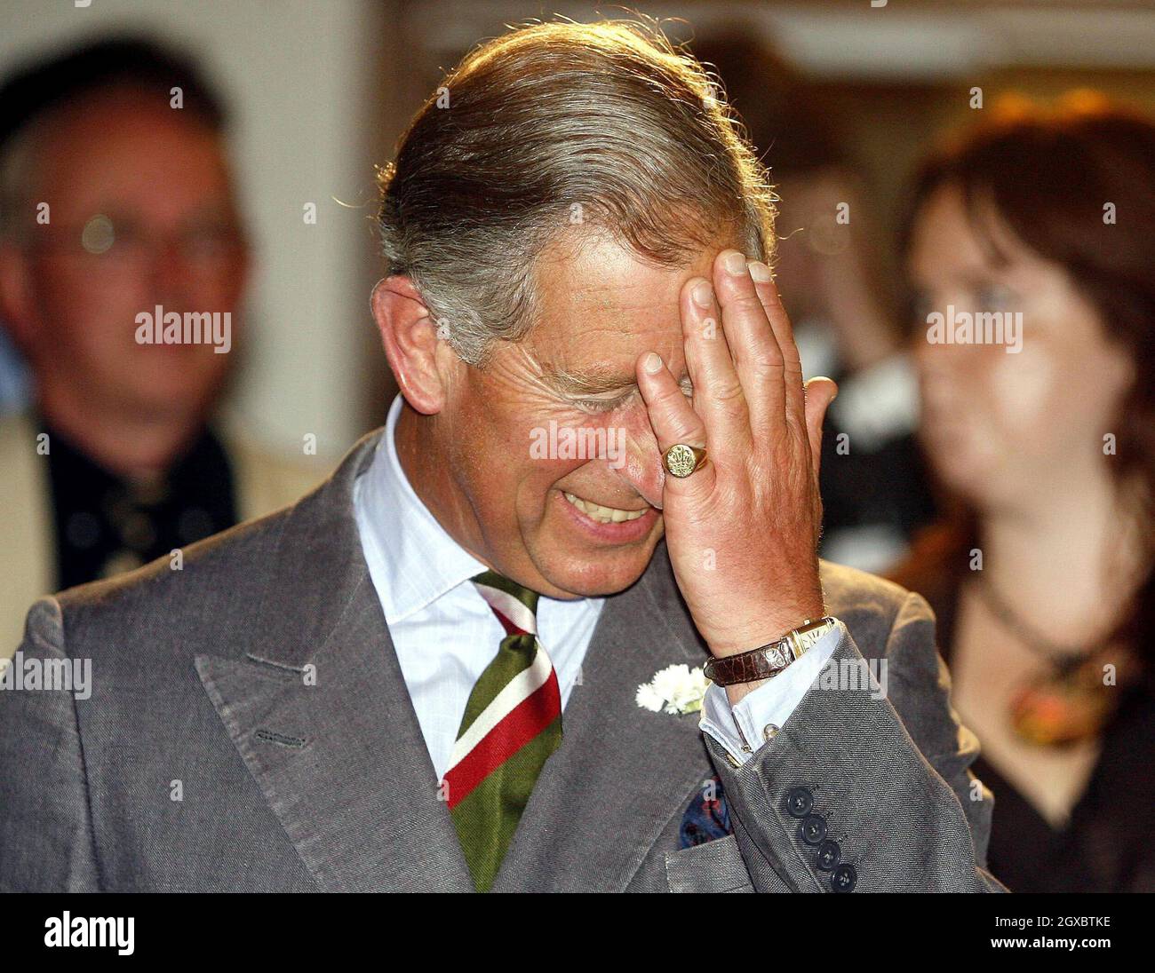 Prince Charles, Prince of Wales visits the Clwyd Theatr Cymru in Mold ...