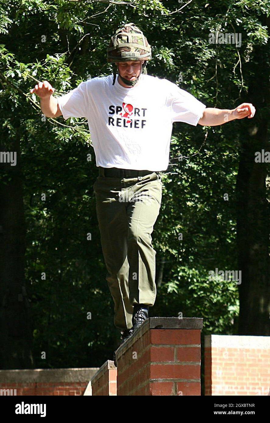 Prince William runs an assault course at his Sport Relief mile run at ...