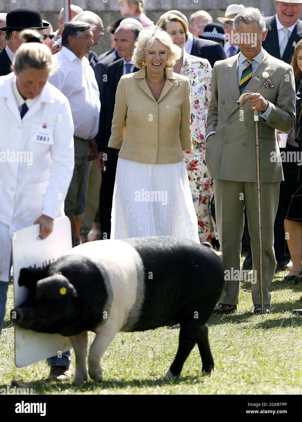 Prince Charles, Prince of Wales and Camilla, Duchess of Cornwall view ...