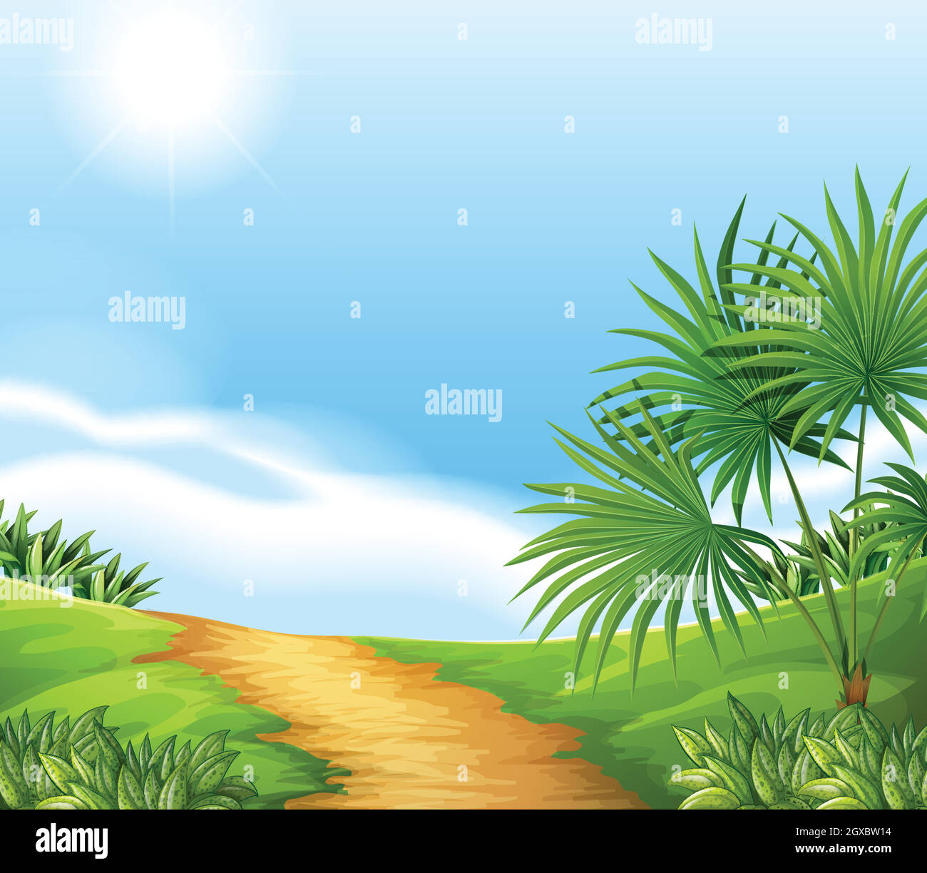 Scene scenic scenery Stock Vector Images - Alamy