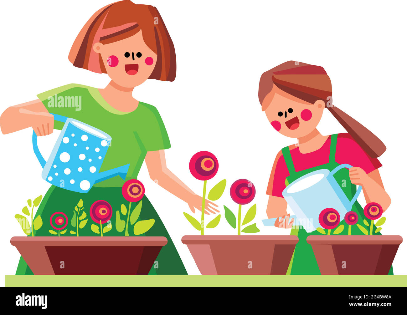 Plant care illustration Stock Vector Images - Alamy