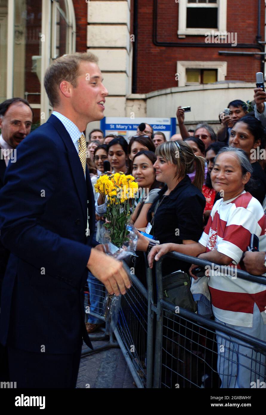 Prince William visits St Mary's Hospital in London to open the new ...