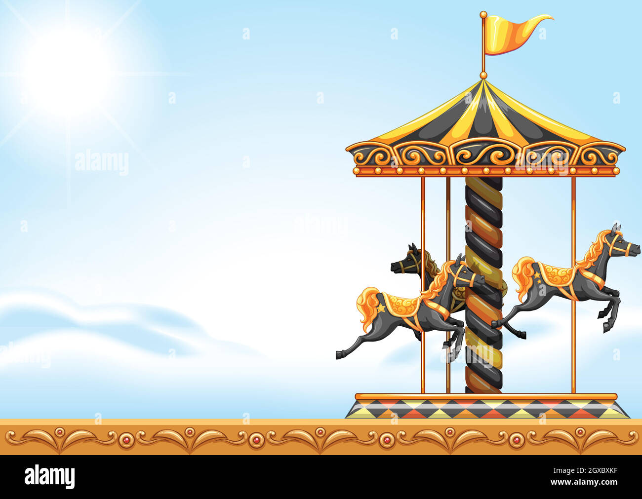 A carousel ride Stock Vector Image & Art - Alamy