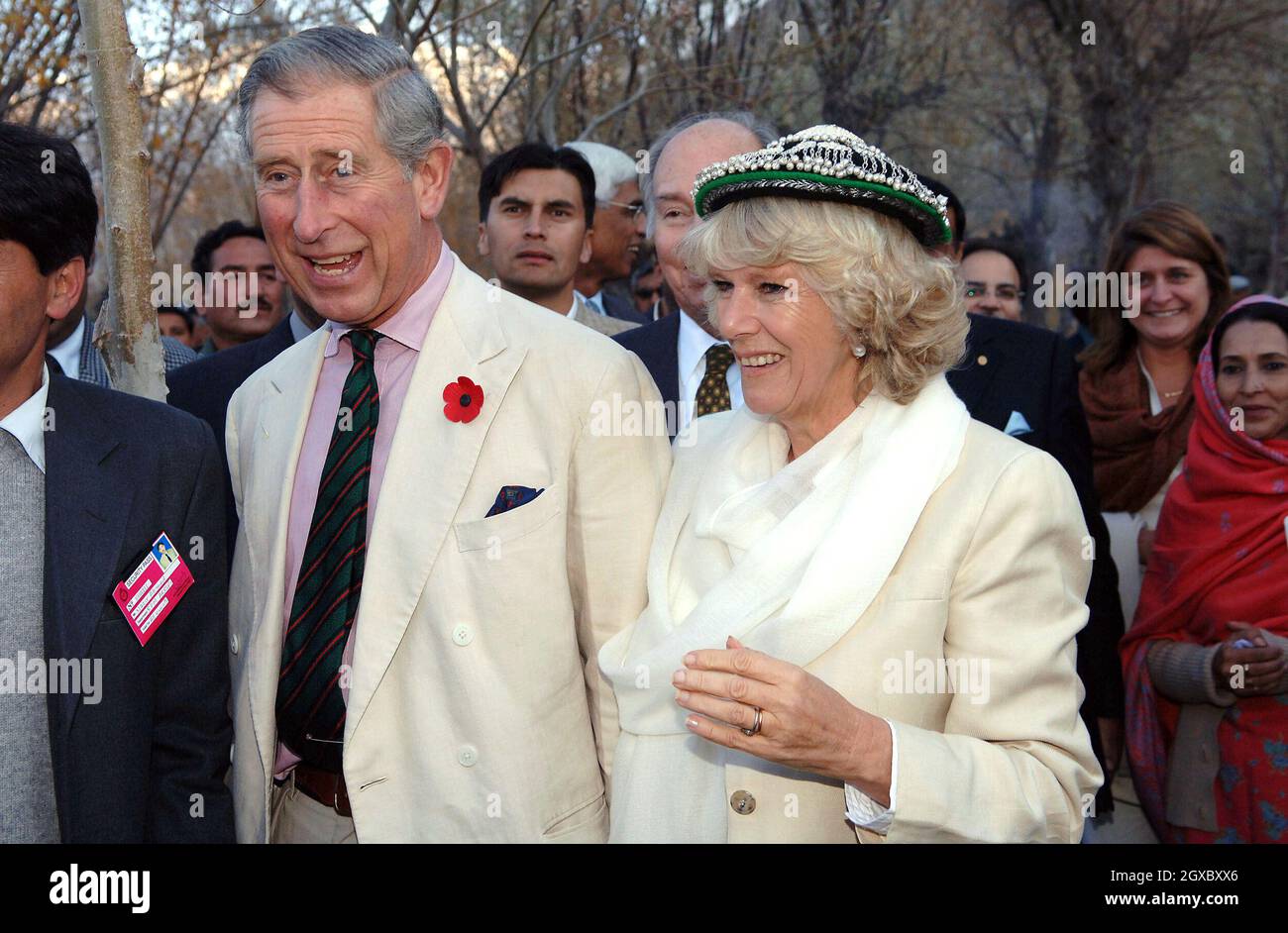 Camilla, Duchess of Cornwall puts on a traditional Balti Nating cap ...