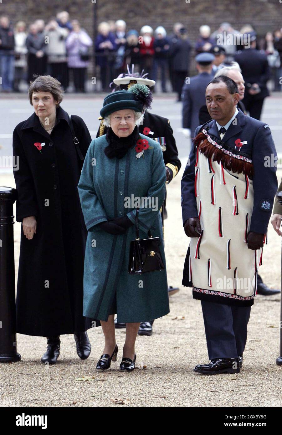 Queen Elizabeth II, New Zealand Prime Minister Rt. Hon Helen Clark and ...