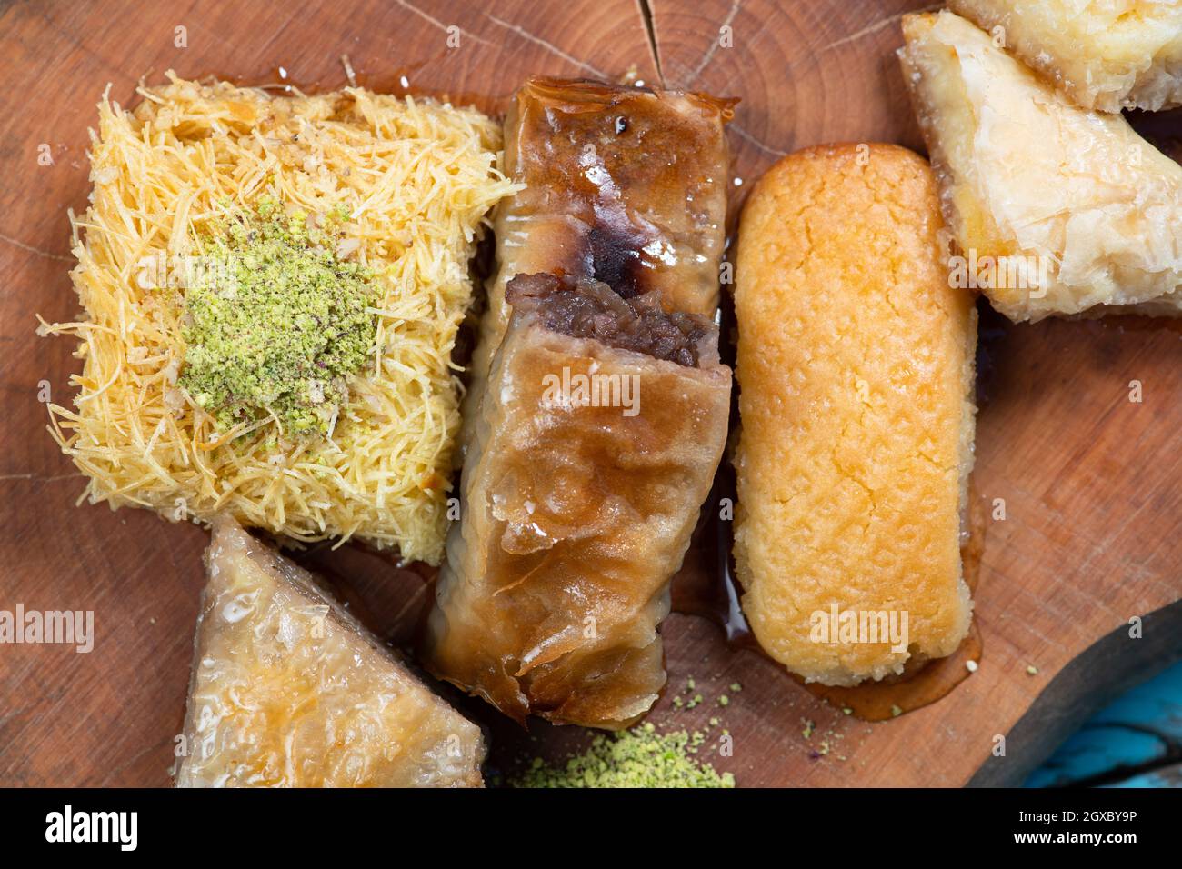 Ramadan Kareem, traditional Turkish middle eastern Iftar sweets Baklava ...