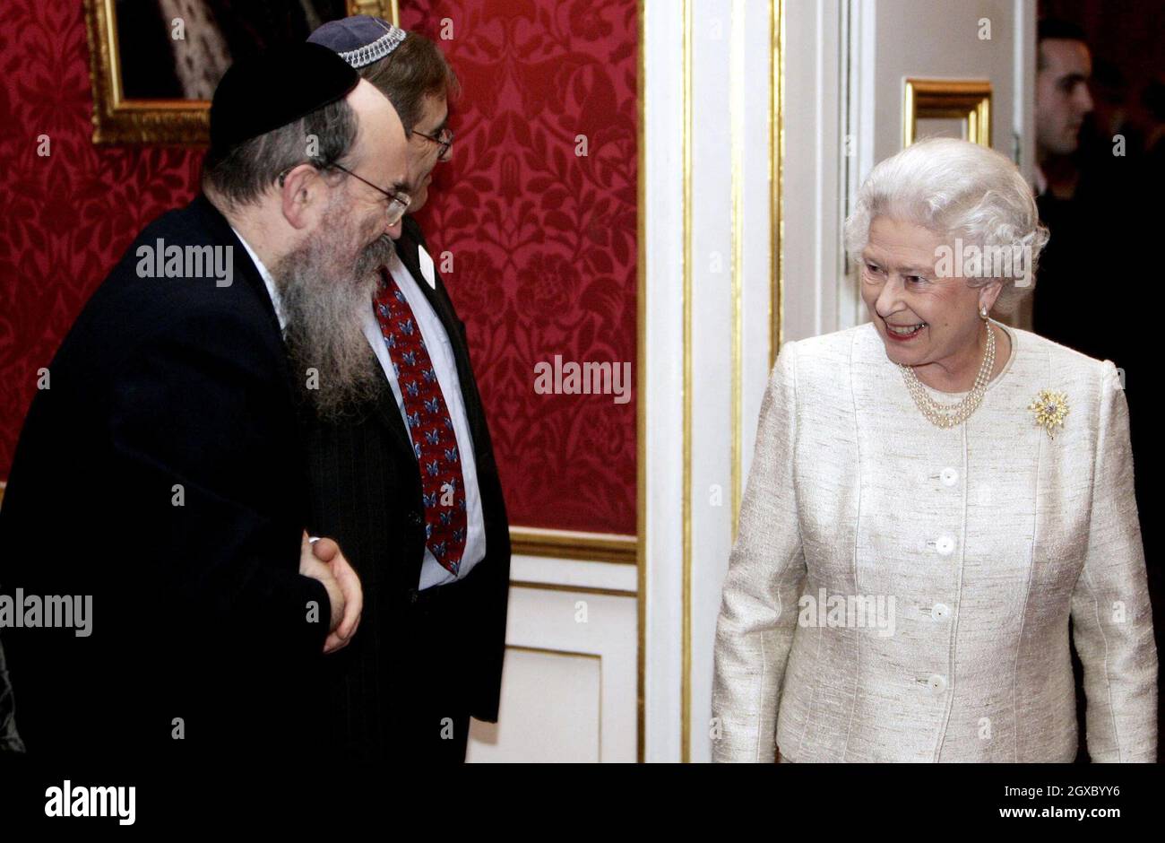 Queen Elizabeth II attends a reception at St James's Palace in London ...