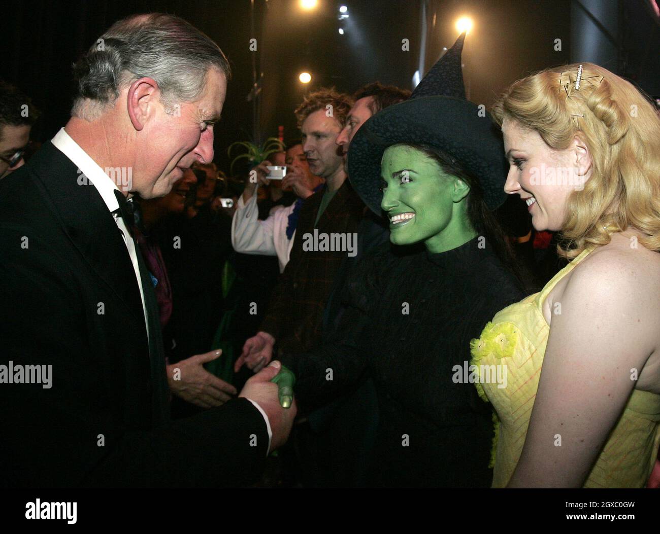 Prince Charles, Prince of Wales meets entertainers from the musical ...