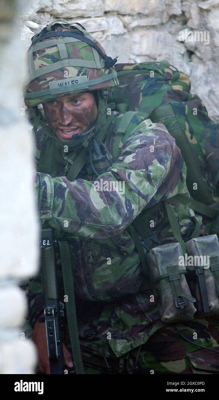Prince William takes part in an army training exercise Winter Victory ...