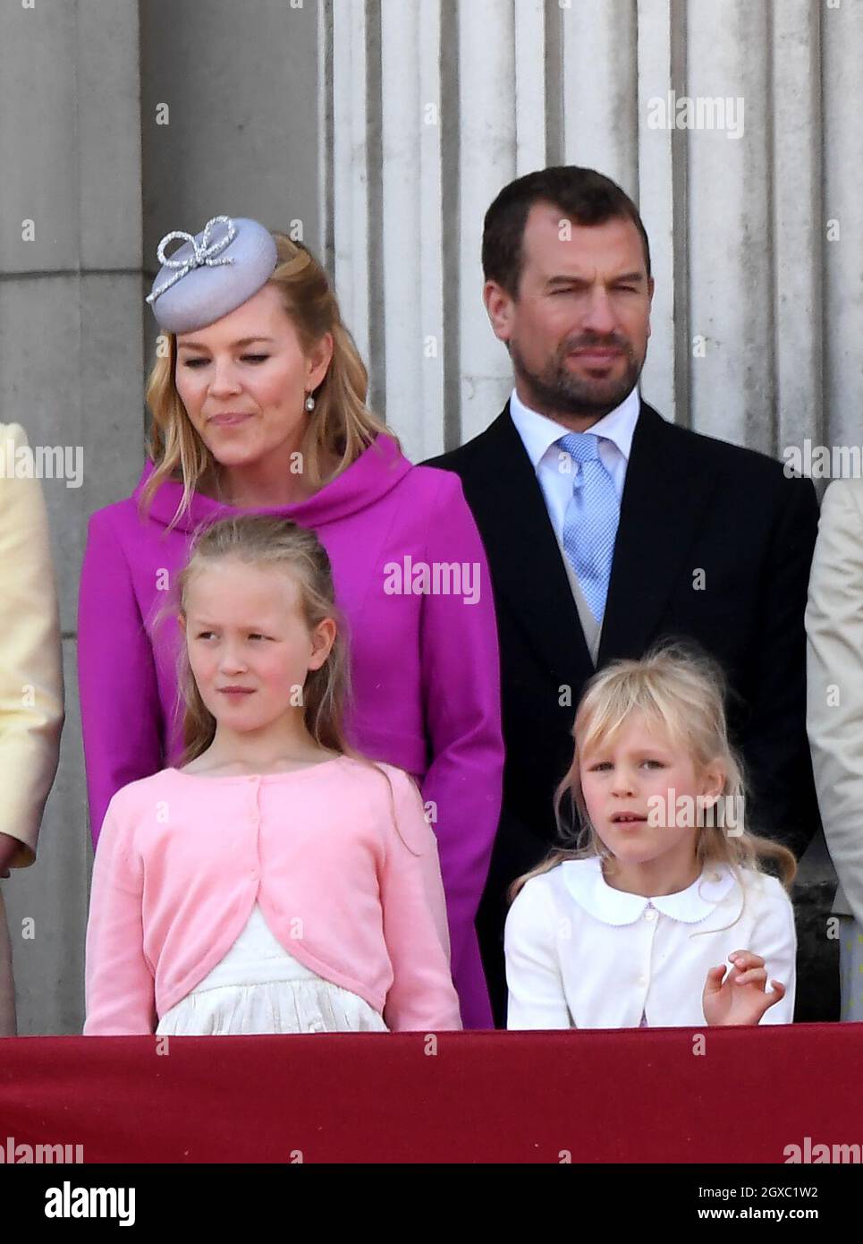 Autumn Phillips, Peter Phillips and their children Savannah Phillips ...