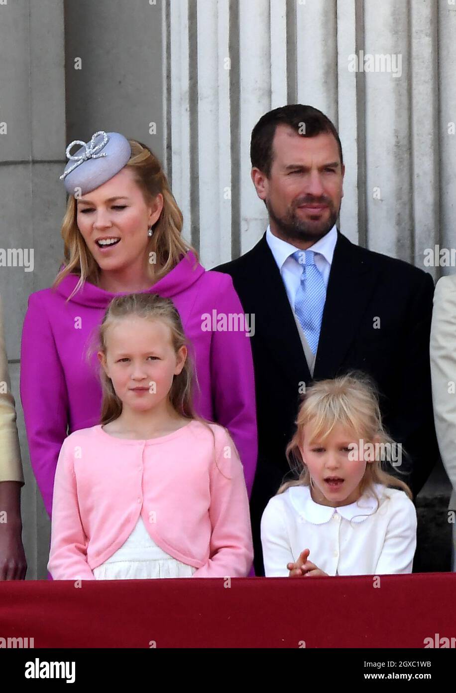 Autumn Phillips, Peter Phillips and their children Savannah Phillips ...