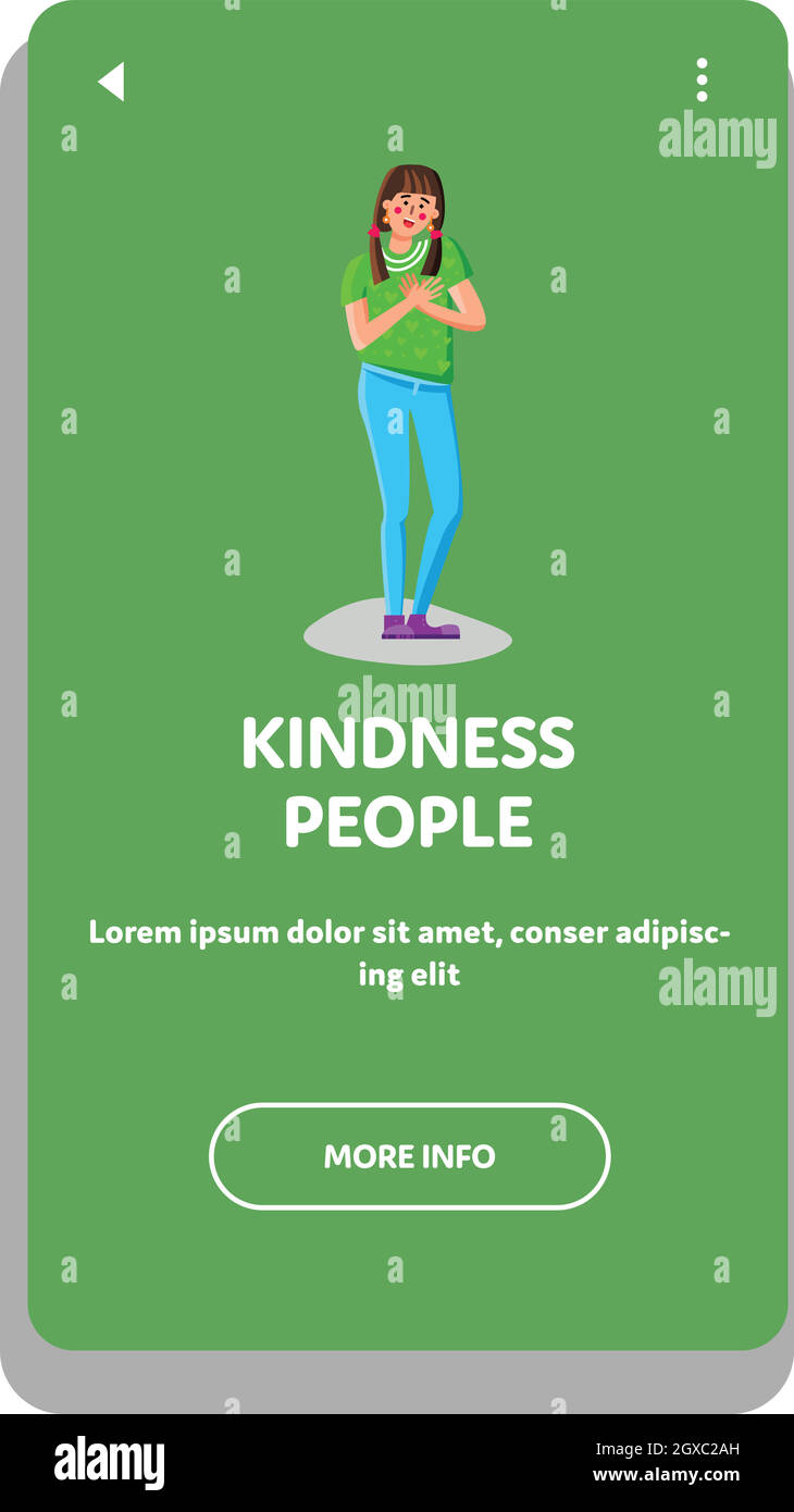 Kindness People For Friendly Help And Aid Vector Stock Vector Image ...