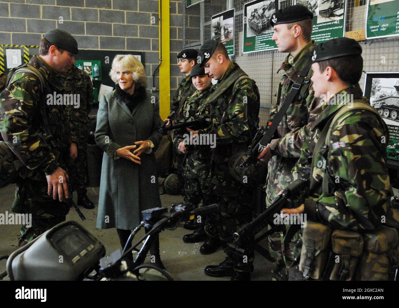 Camilla, Duchess of Cornwall visits the 4th Battalion of the newly ...
