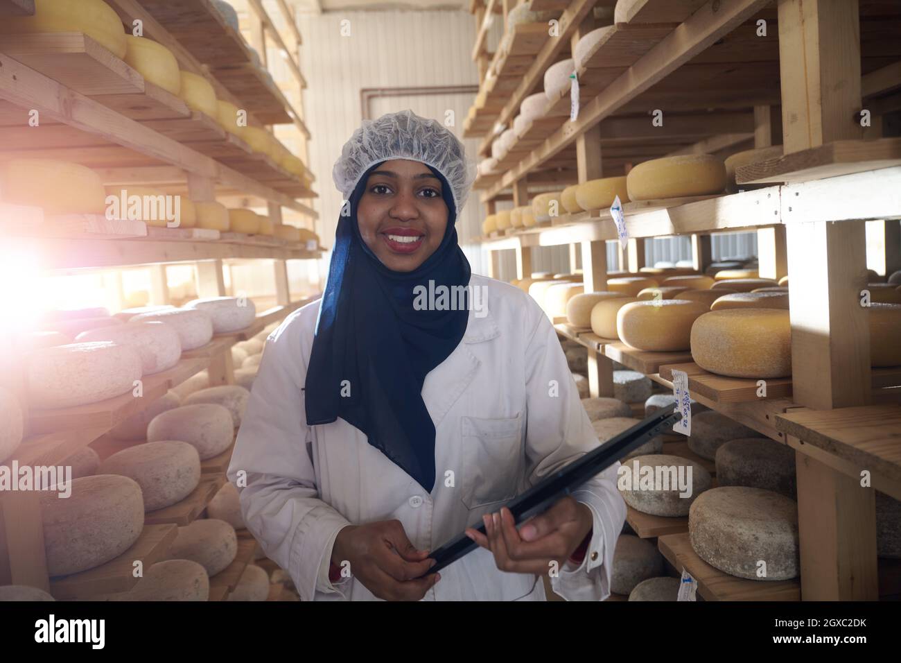 middle eastern black african muslim female business woman team in local ...