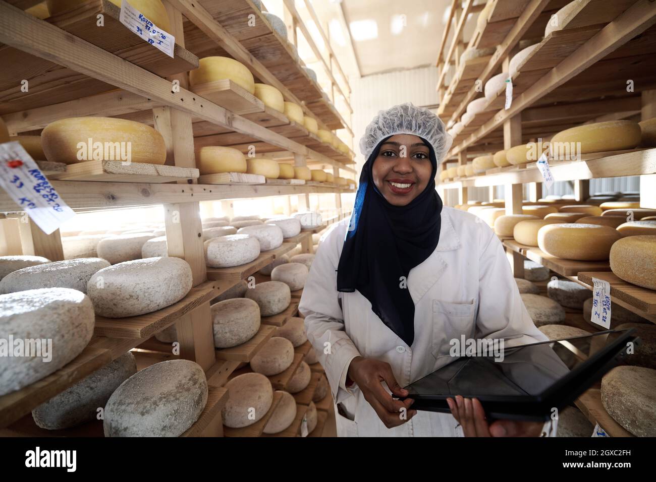 middle eastern black african muslim female business woman team in local ...