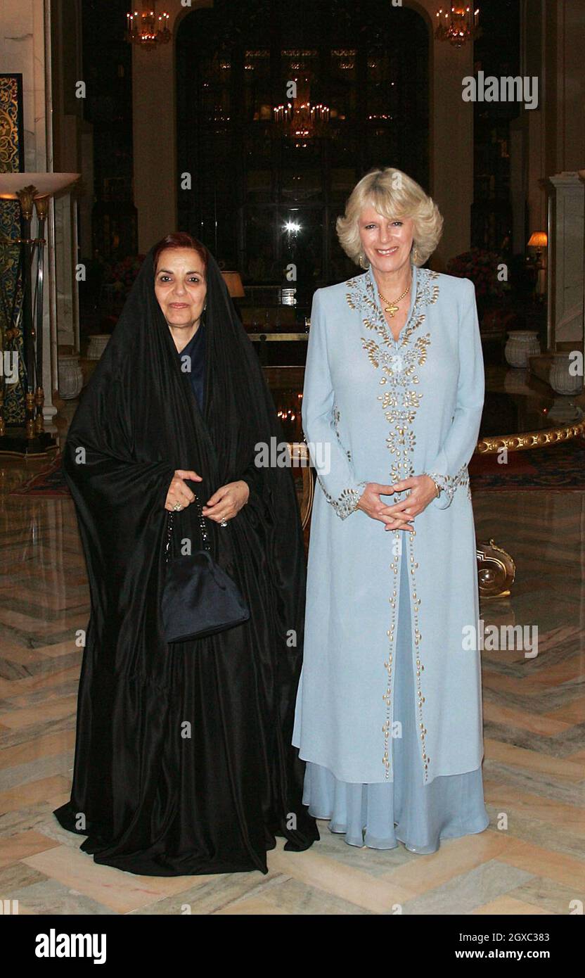 Camilla, Duchess of Cornwall arrives for a ladies only dinner with ...