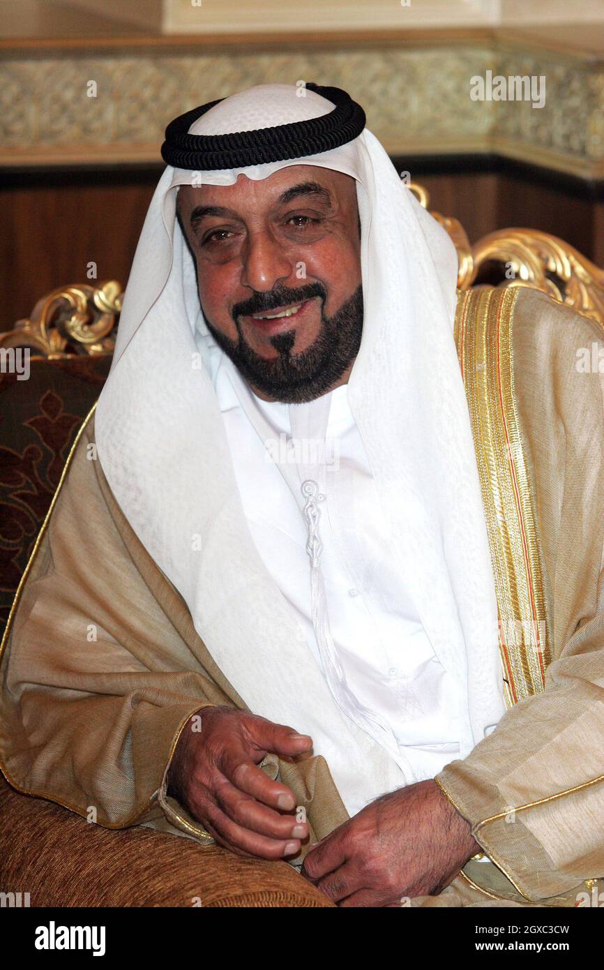 Emir of abu dhabi president of the united arab emirates hi-res stock ...