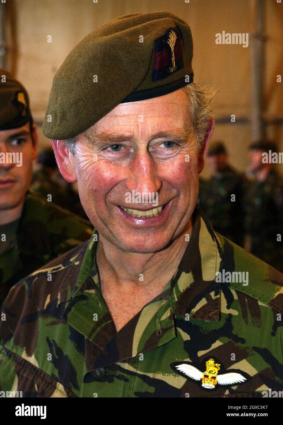 Prince Charles, Prince of Wales, wearing his uniform as Colonel-in ...