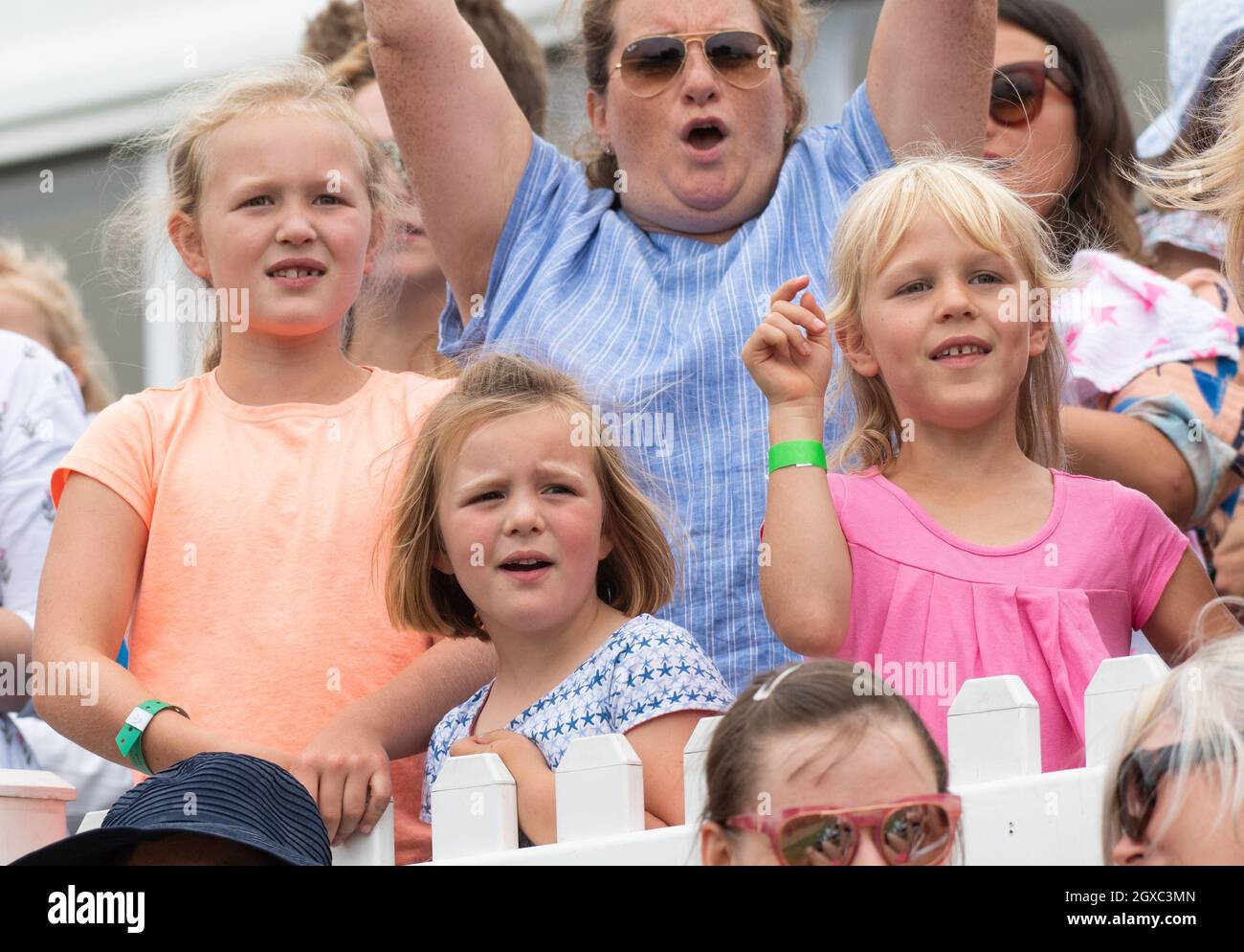 Savannah Phillips, Mia Tindall and Isla Phillips attend the Festival of ...