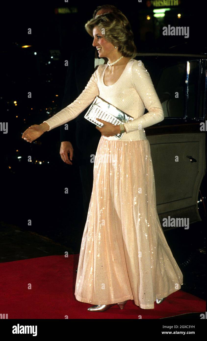 Diana, Princess of Wales at the Starlight Express film premiere in ...