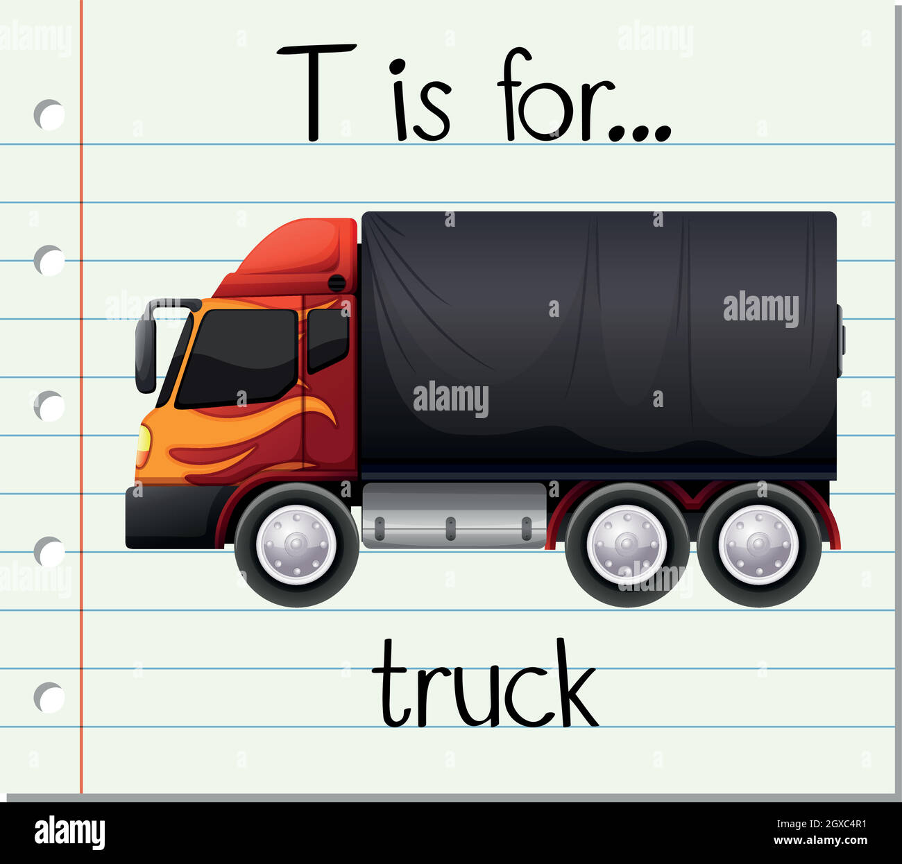 Truck lettering Stock Vector Images - Alamy