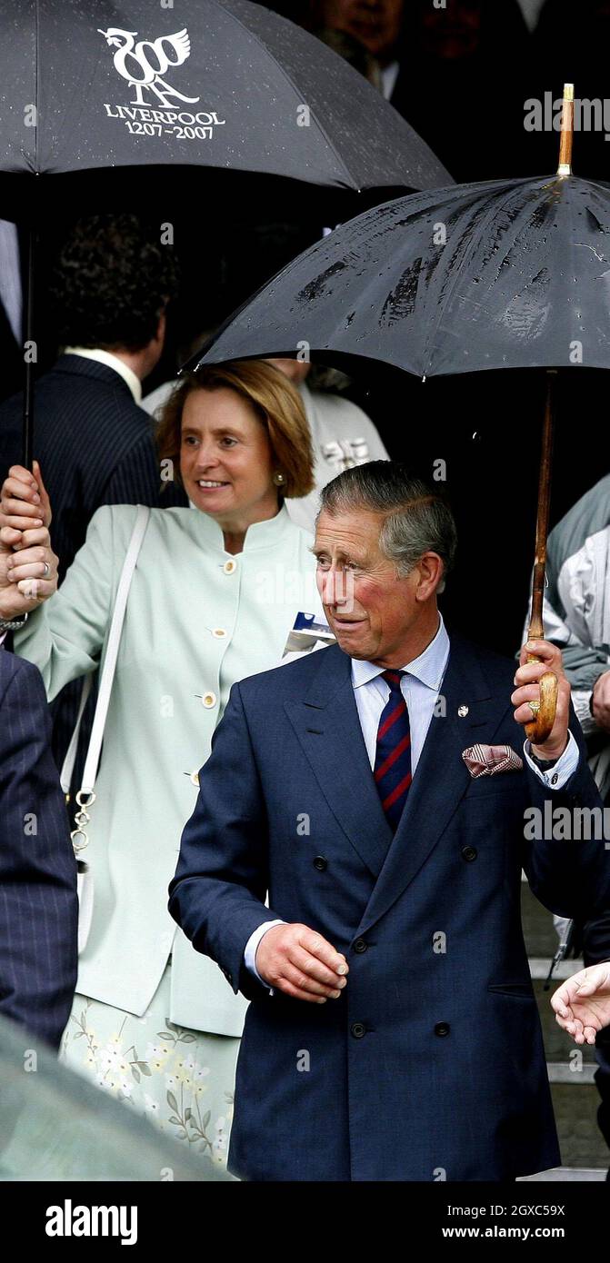 Prince Charles, Prince of Wales leaves Toxteth Town Hall Community ...