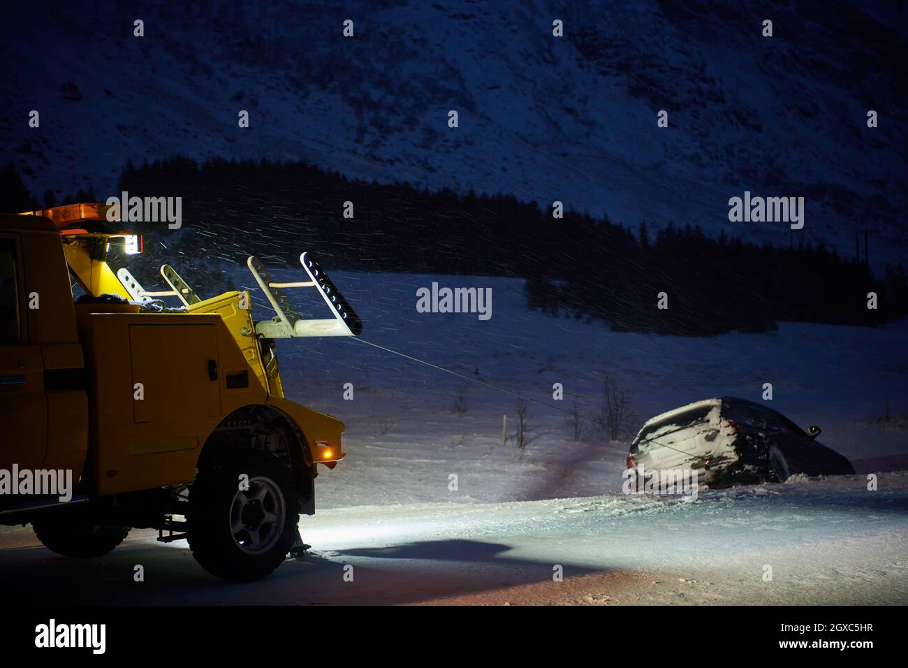 Car Carrier In The Snow High Resolution Stock Photography and Images ...
