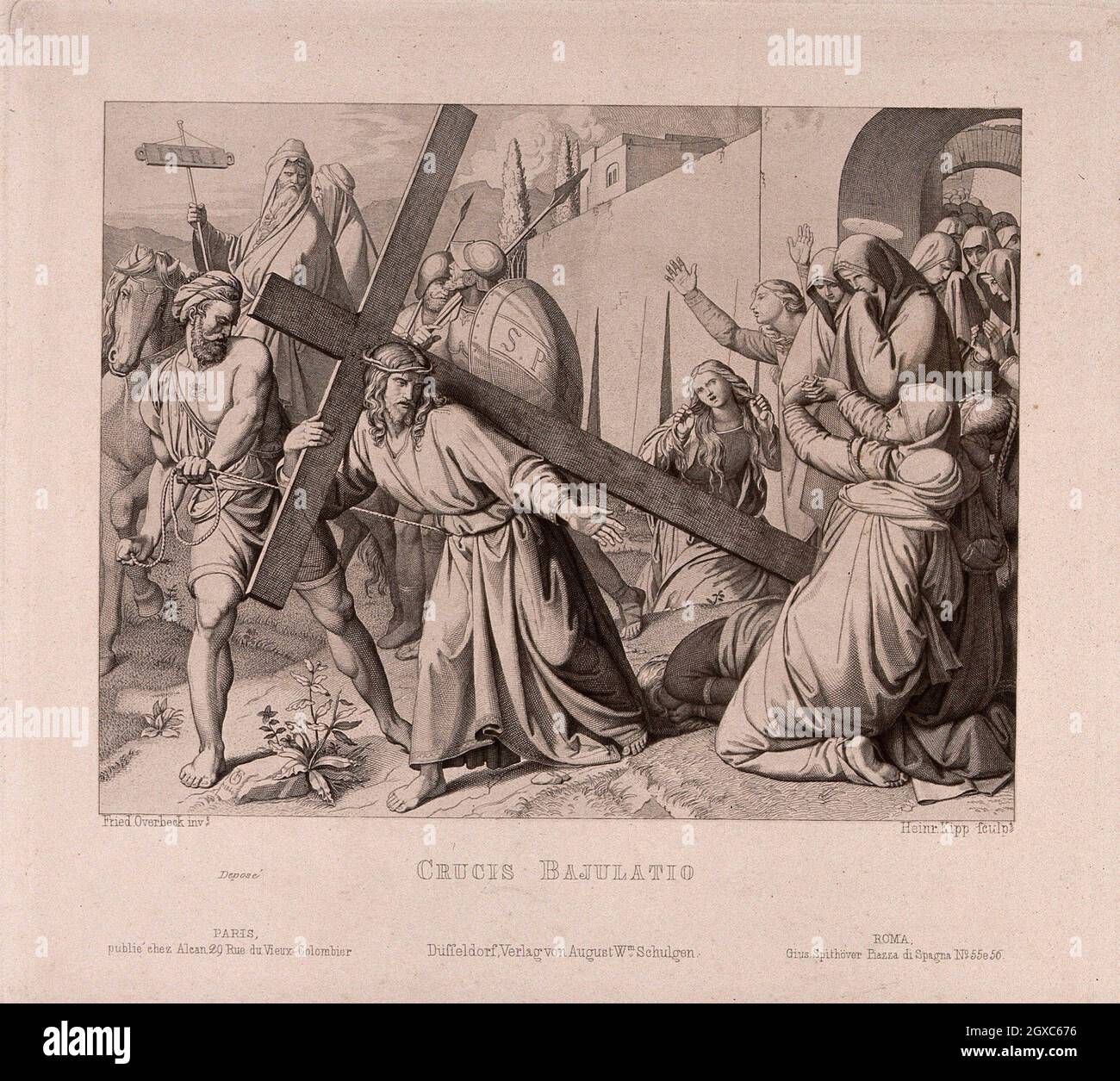 Etching jesus carries the cross hi-res stock photography and images - Alamy