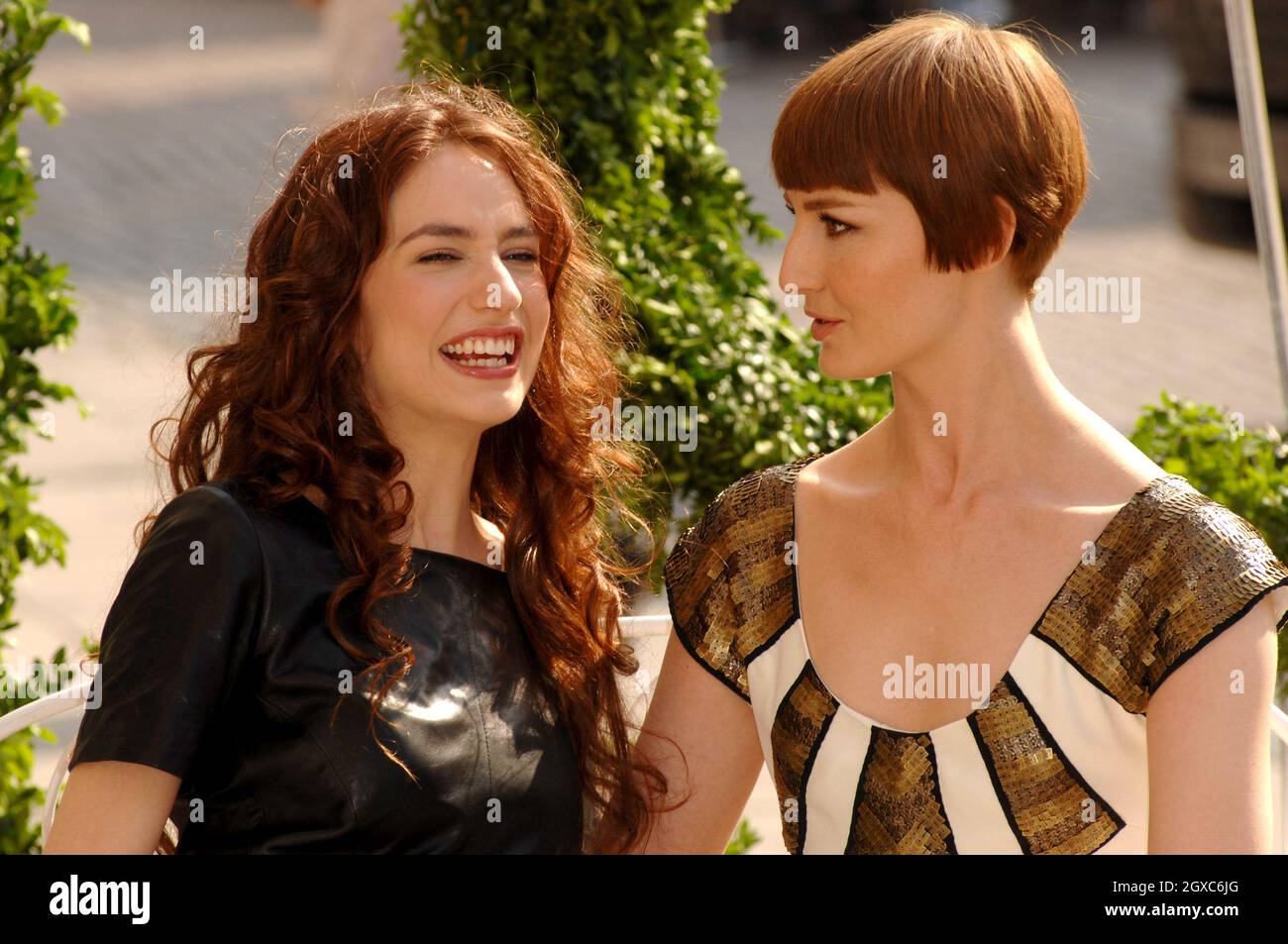 Erin O'Connor and Elizabeth Jagger attending the M&S Autumn/Winter 2007 ...