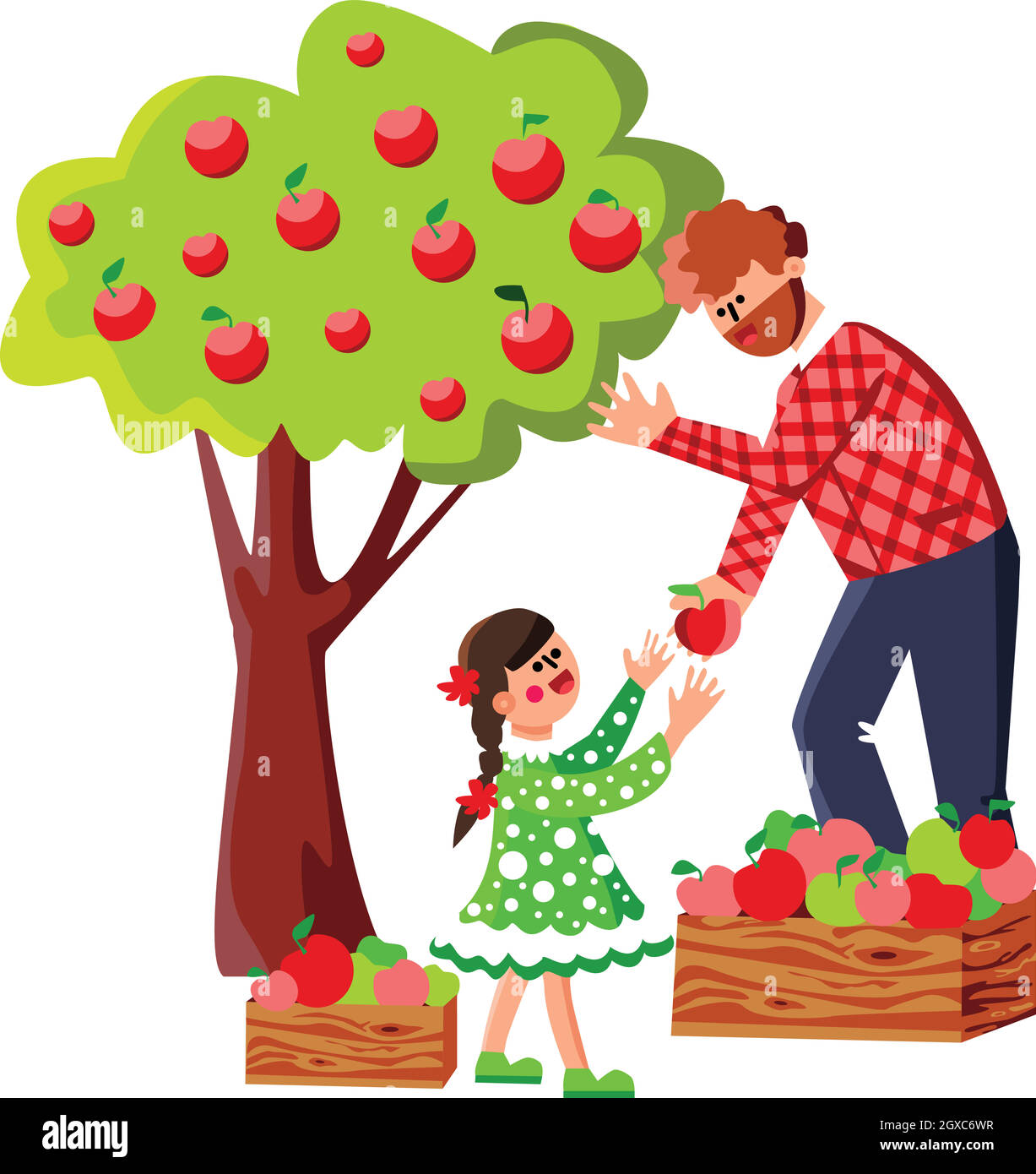 Farm orchard fruit Cut Out Stock Images & Pictures - Alamy