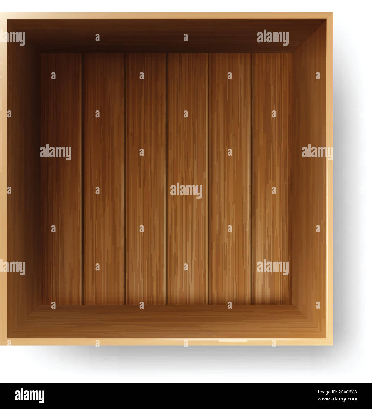 Wooden Box Container For Transportation Vector Isolated Illustration ...