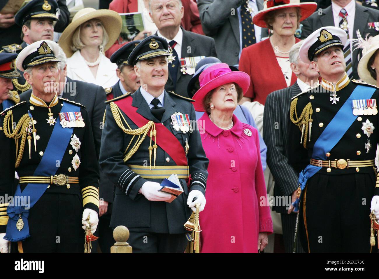 Prince Charles, Prince of Wales, Prince Andrew, Duke of York and ...